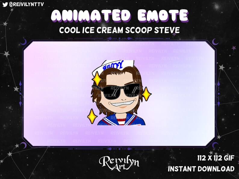 Animated Emote DBD Steve Harrington Stranger Things Twitch - Etsy Ireland