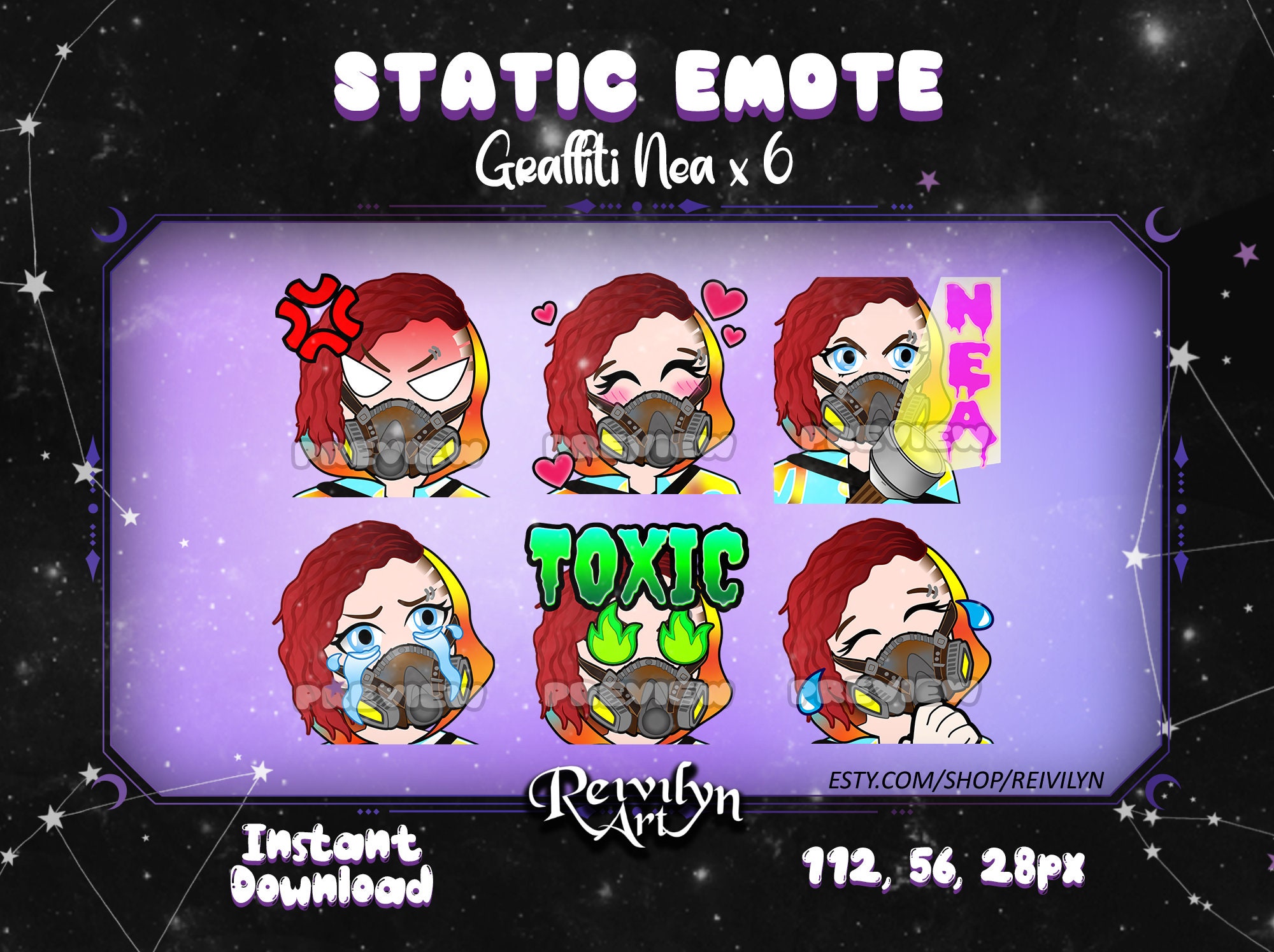 DBD Graffiti Nea Twitch Discord Emote X6 INSTANT DOWNLOAD - Etsy