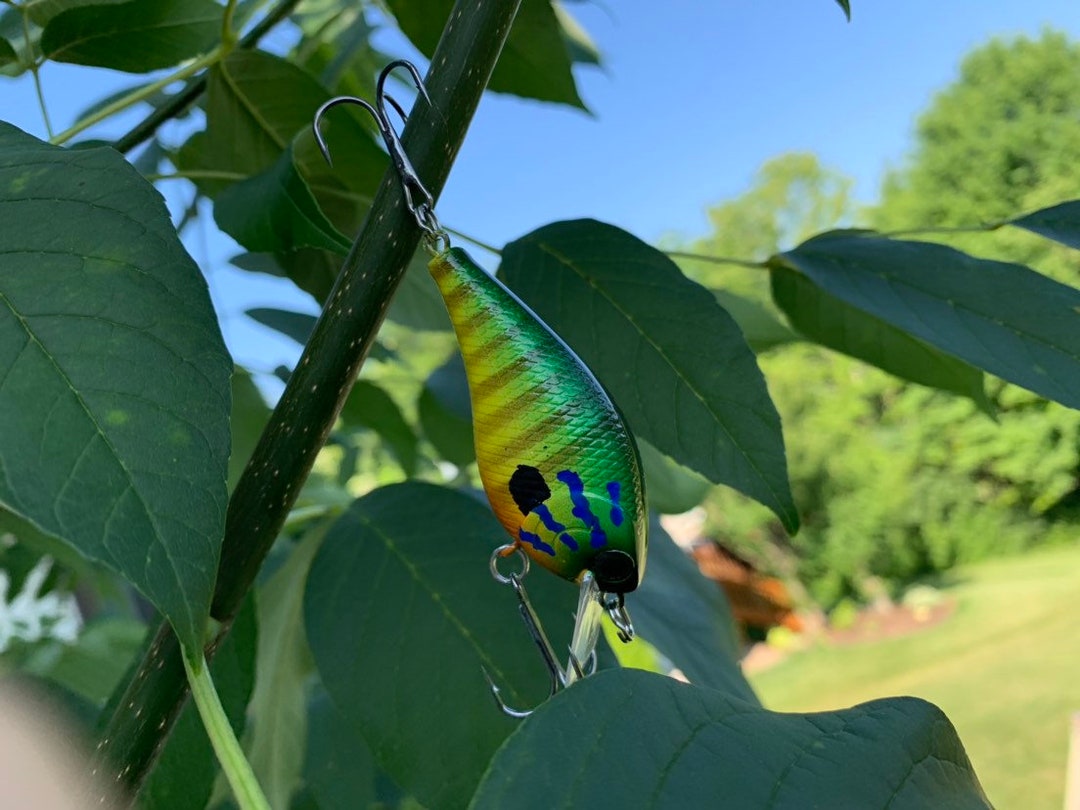 Howell Custom Lures- Chartreuse Gill- Custom Painted Fishing Lure - Etsy