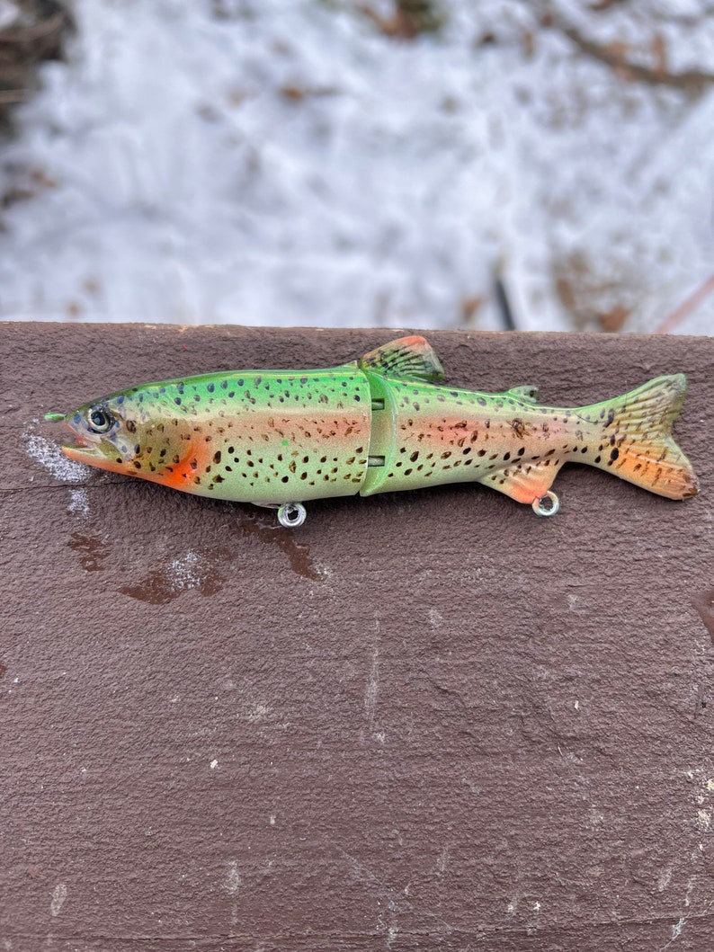 Howell Custom Lures Fingerling Trout custom Painted Fishing Lure ...