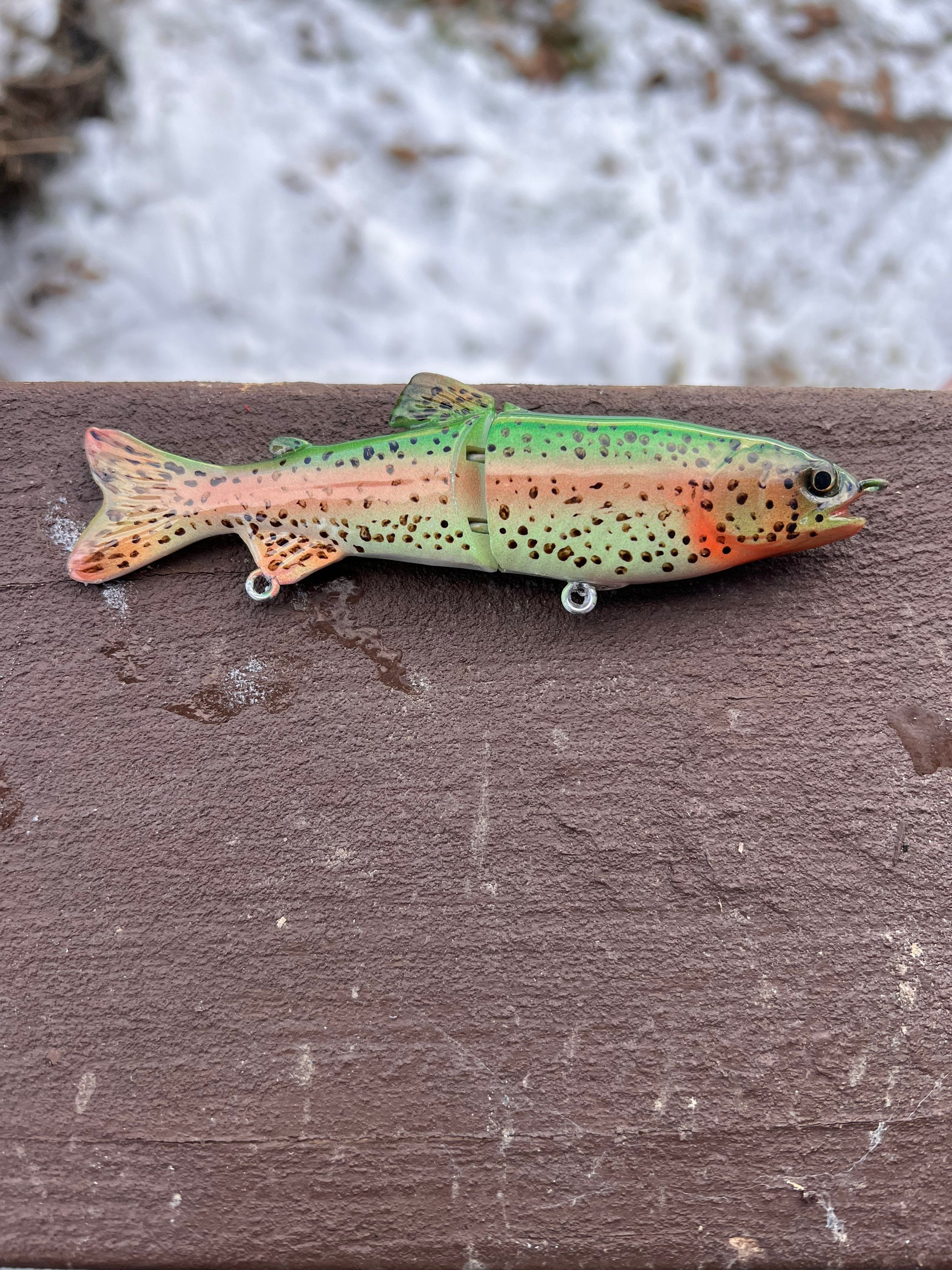 Howell Custom Lures Fingerling Trout custom Painted Fishing Lure ...