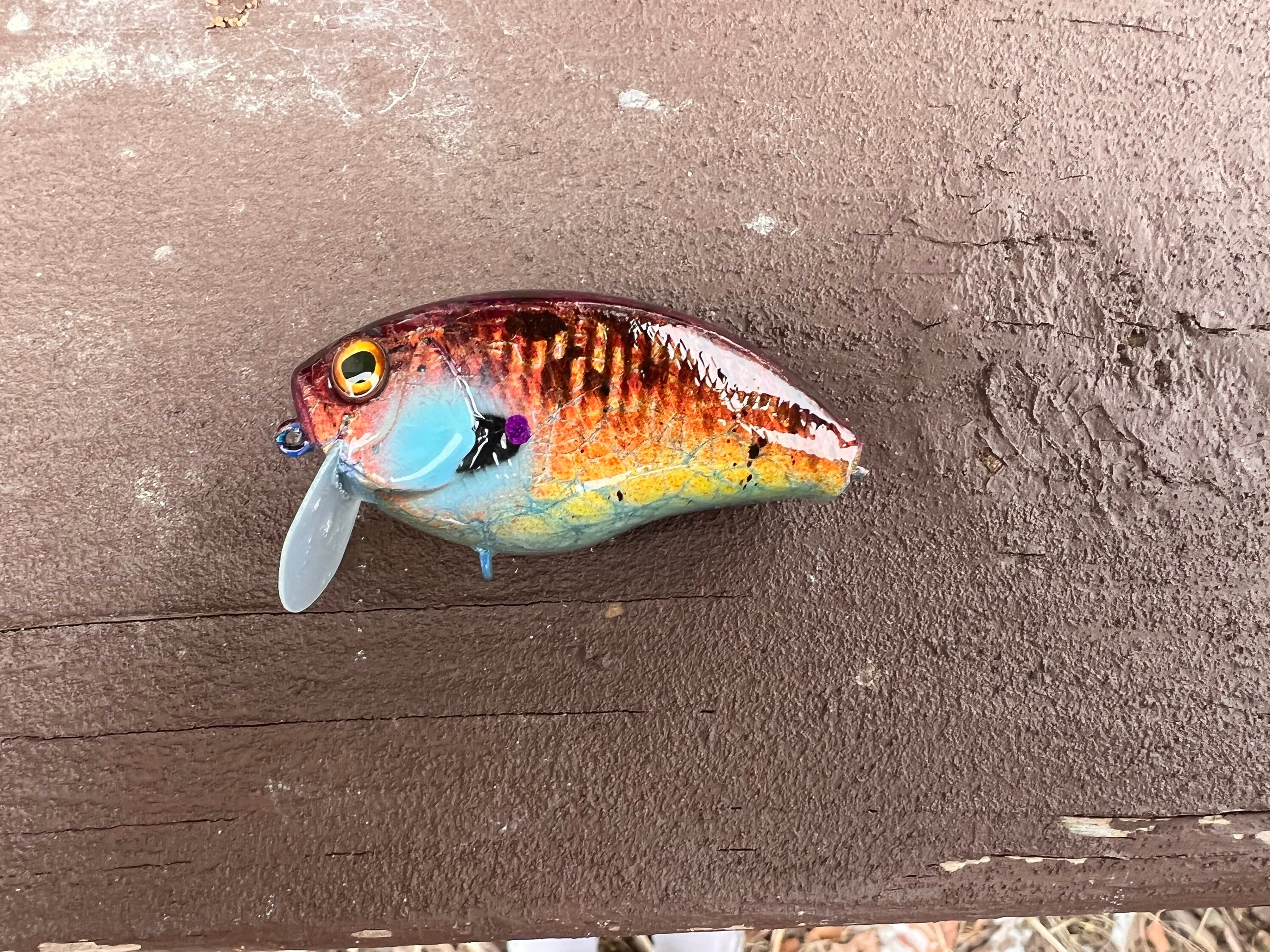 Howell Custom Lures Crazy Fire Gill Custom Painted Fishing Lure - Etsy