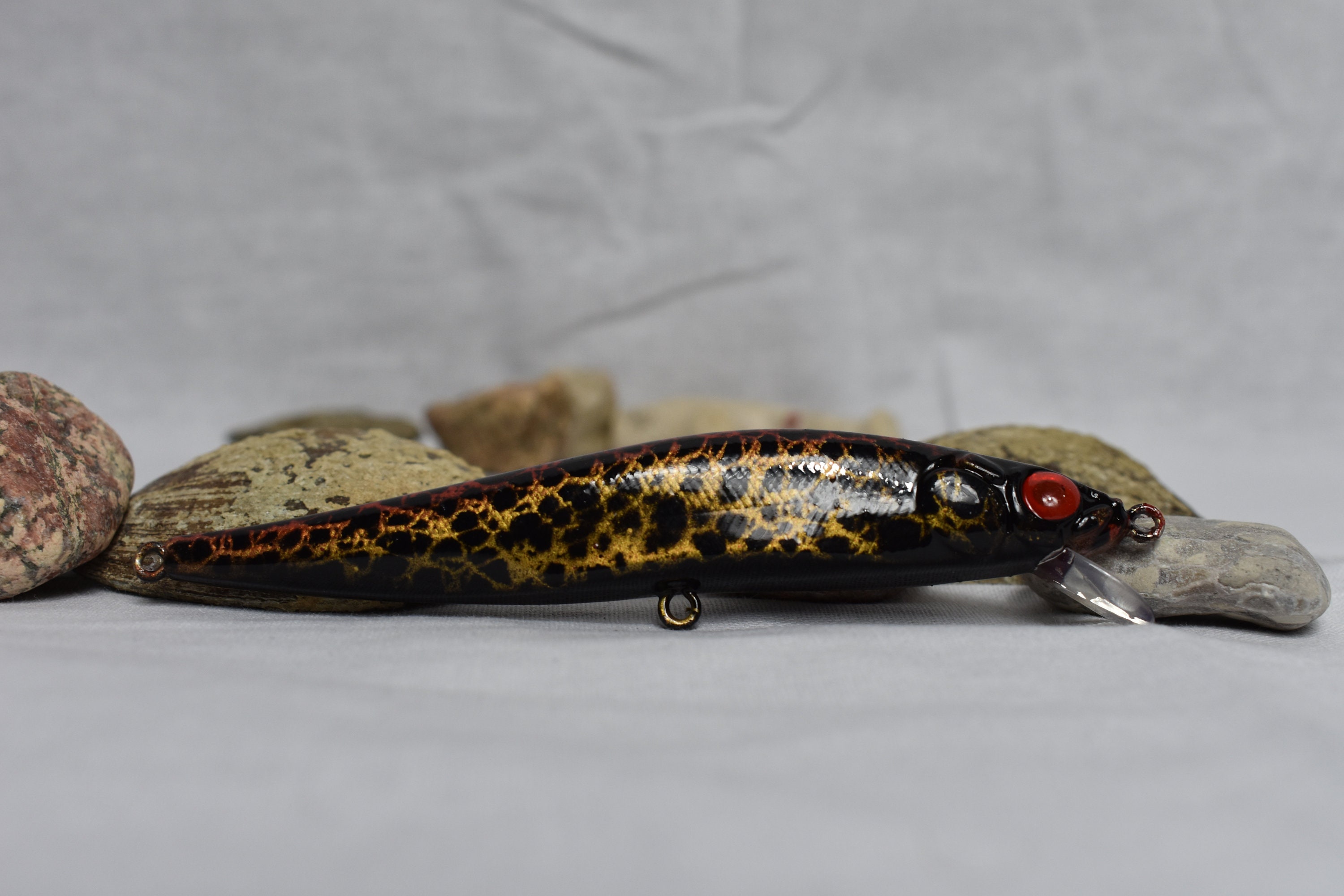 Howell Custom Lures - Gold Tiger - Custom Painted Fishing Lure - Etsy