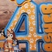 3D Number or Letters Bluey Decoration Bluey Birthday Party Bluey Boy ...