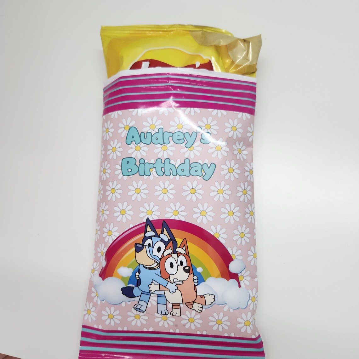 Bluey Personalized Chip Bag, Birthday Chips, Party Favor Bags Birthday ...