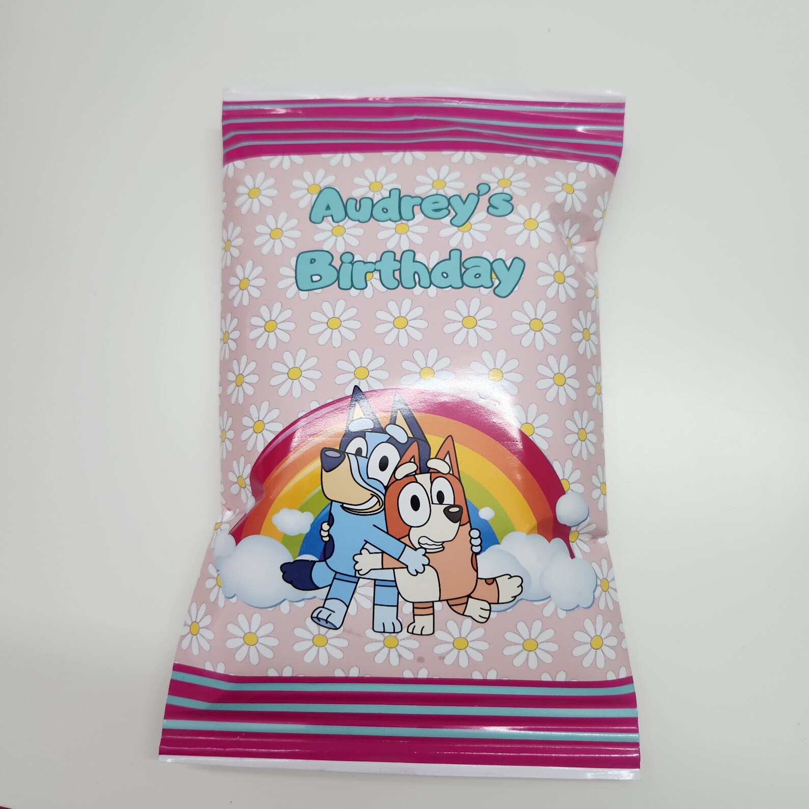Bluey Personalized Chip Bag, Birthday Chips, Party Favor Bags Birthday ...