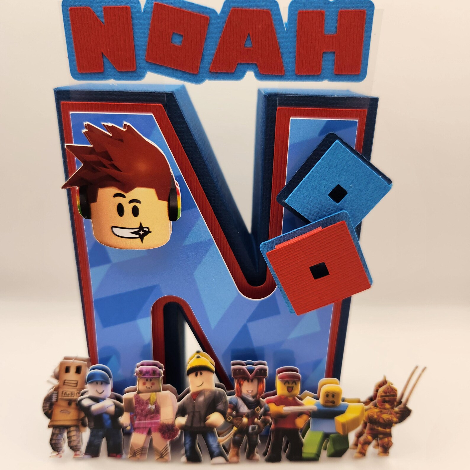 3D Number or Letters Roblox Decoration Roblox Birthday Party Roblox ...