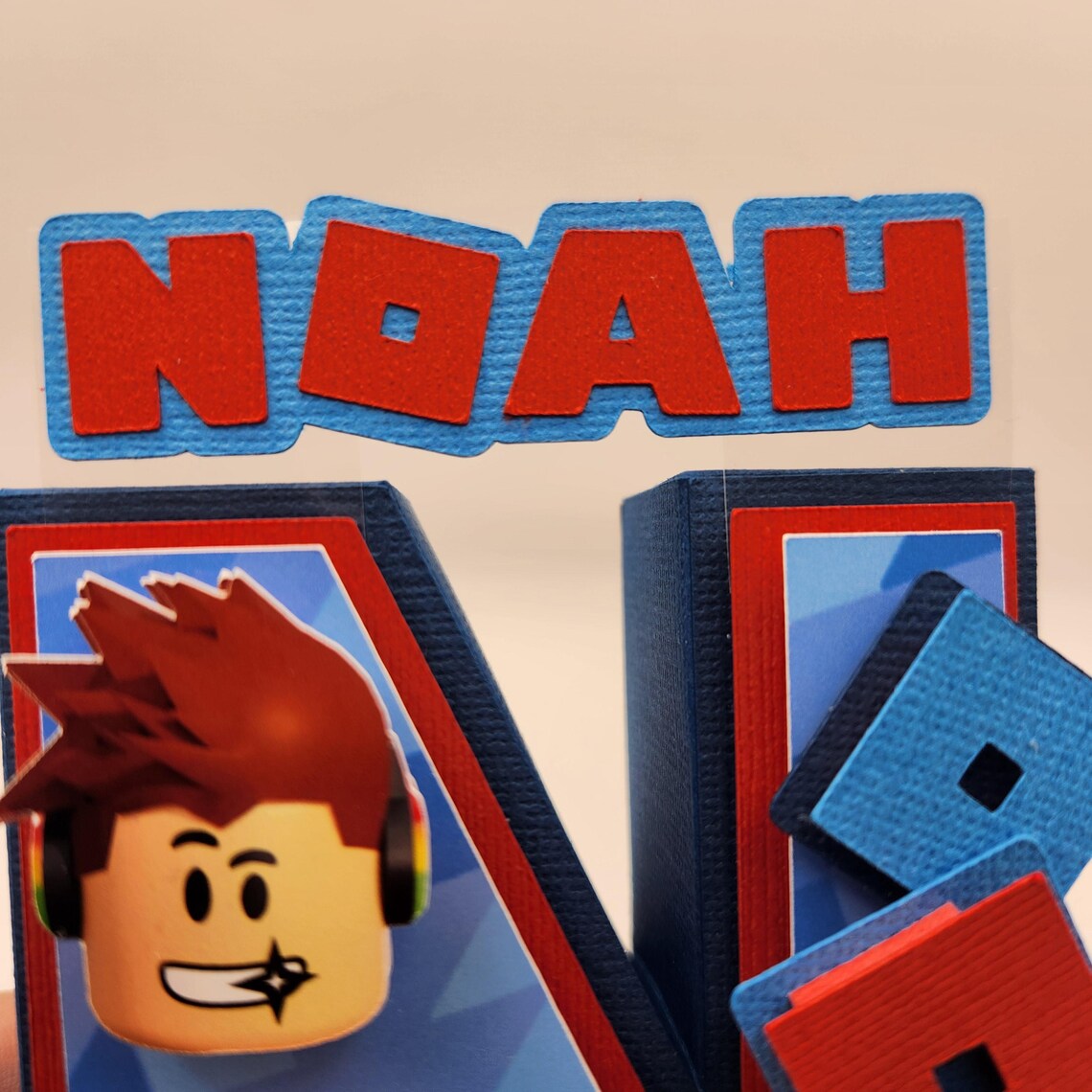 3D Number or Letters Roblox Decoration Roblox Birthday Party Roblox ...