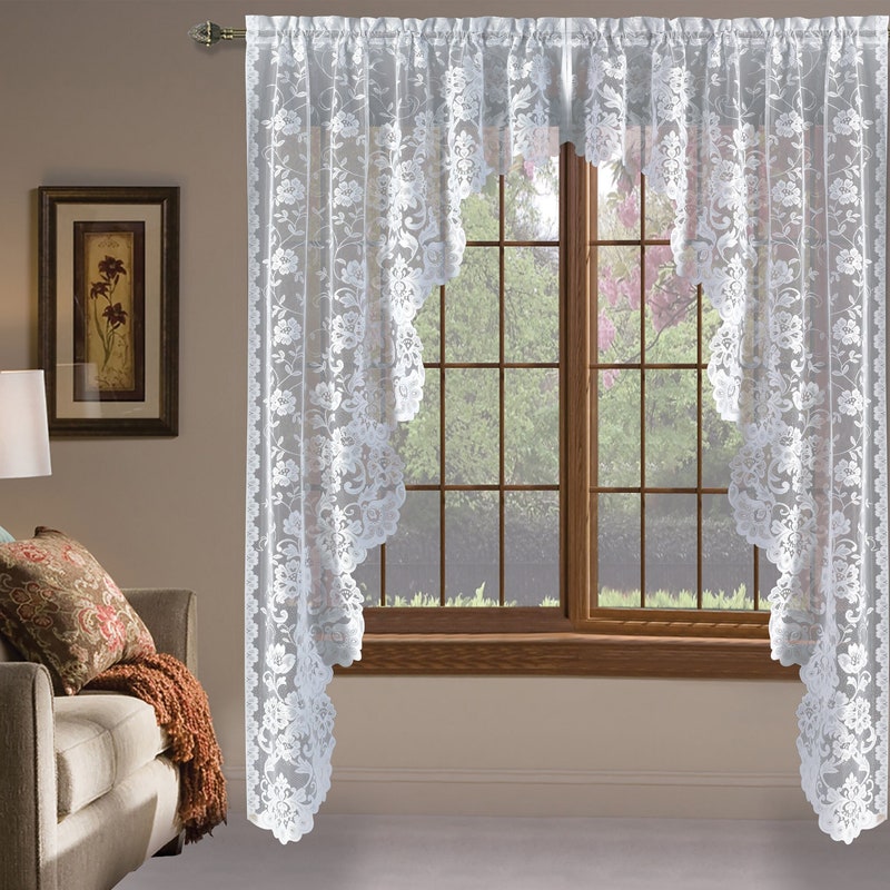 Sheer Lace Curtains - Etsy