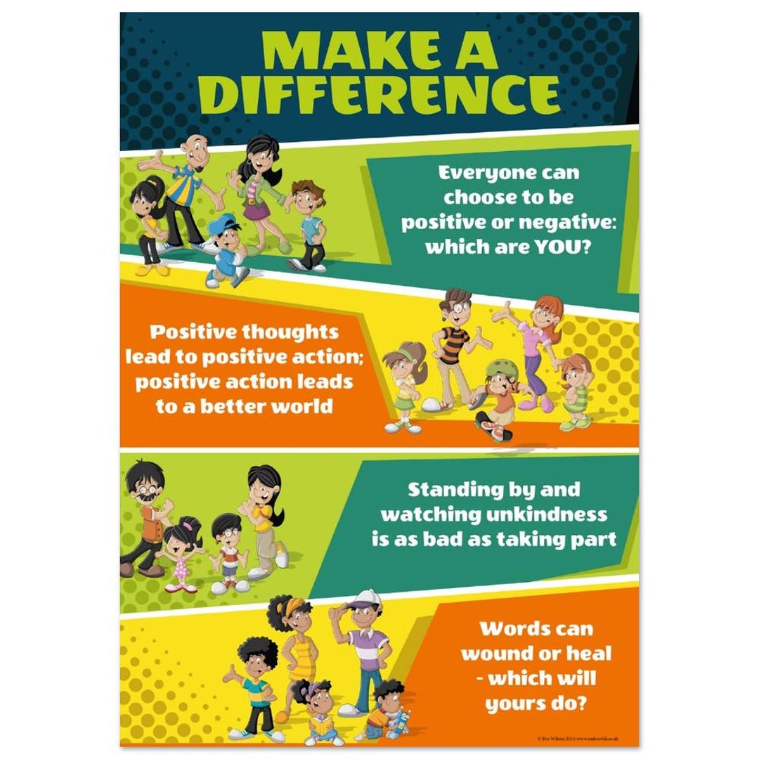 Make a Difference Poster Primary Classic Semi-glossy Paper Poster A3 - Etsy