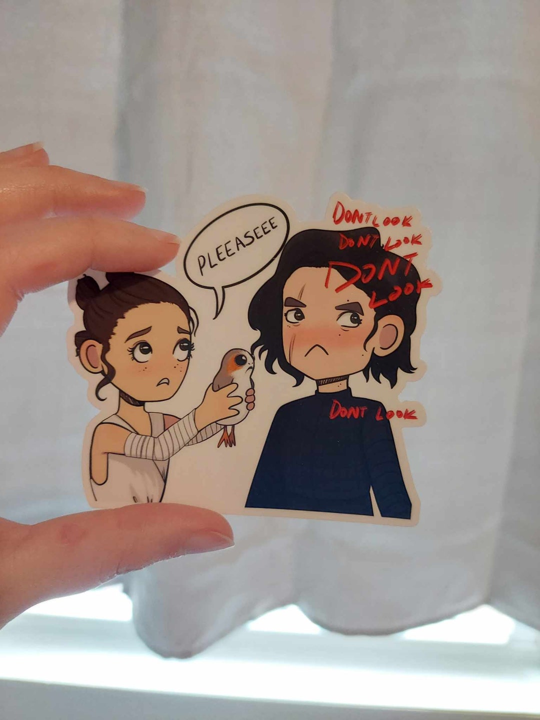 Reylo Porg Sticker - Etsy