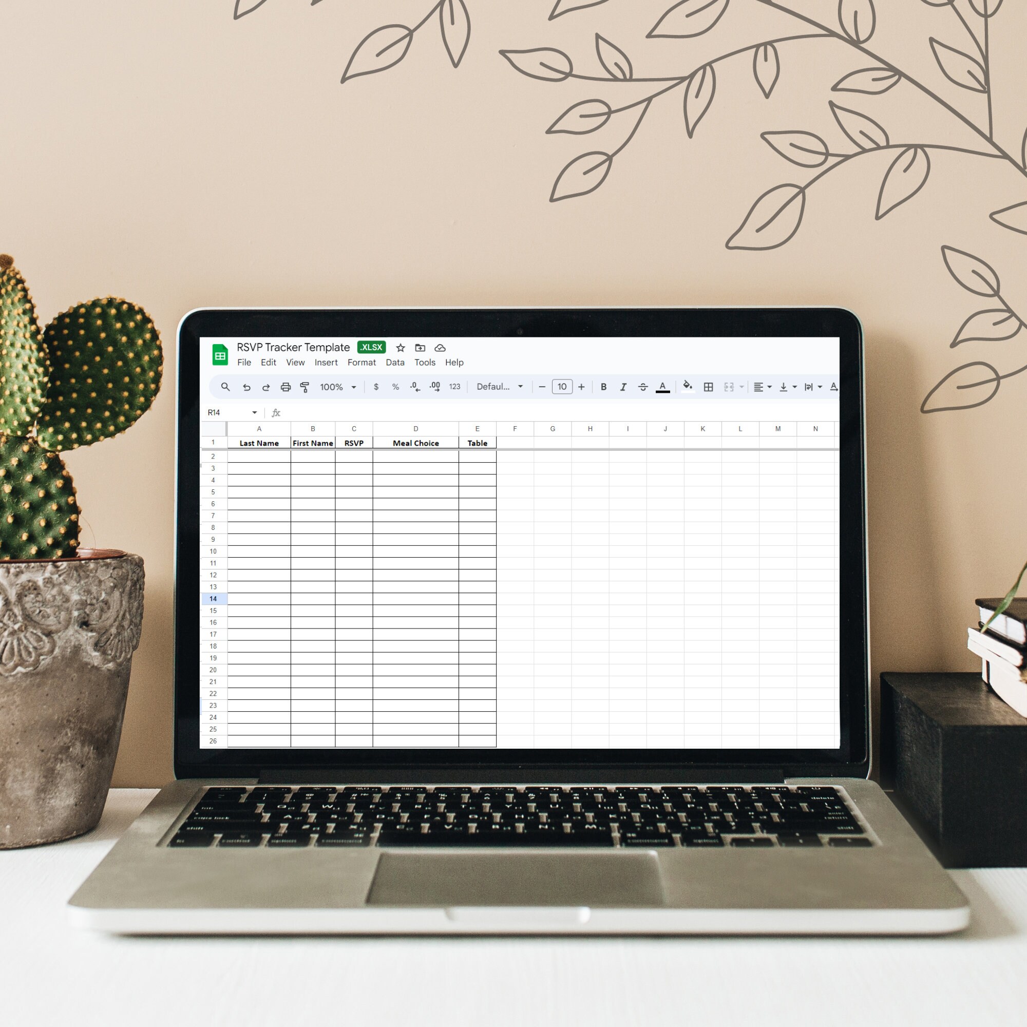 Wedding RSVP & Guest Meal Choice Tracker Excel Template DIGITAL ...