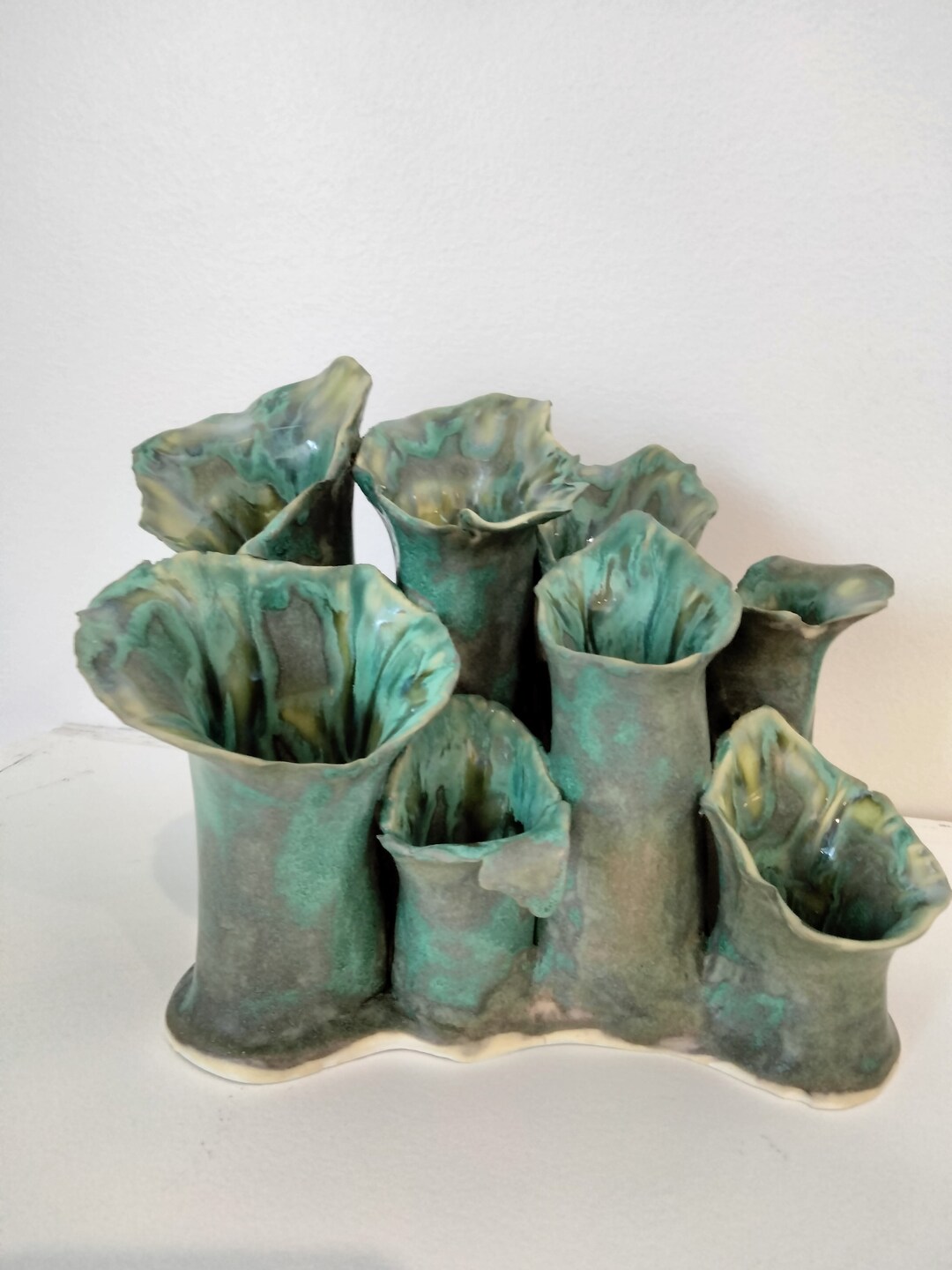 Funky Flower/brush/pencil Holder - Etsy