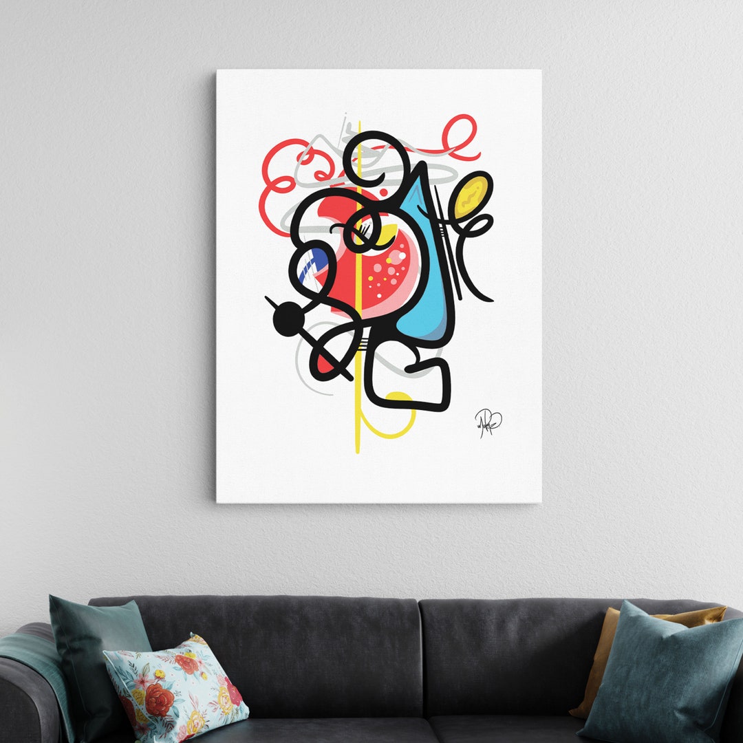 Abstract Love Visual Art Print | Pop Art | Contemporary Art | Modern ...