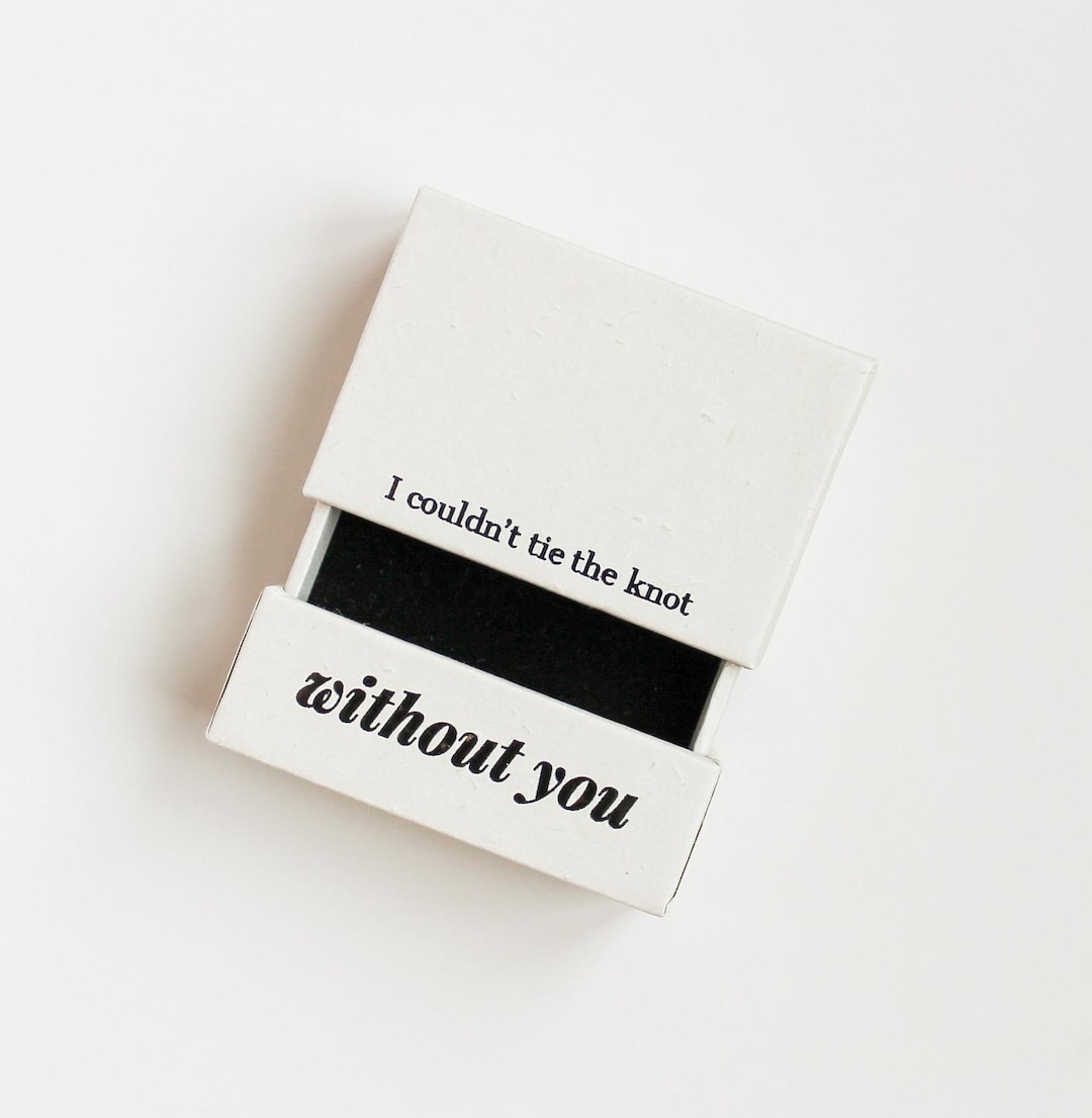 Bridesmaid Proposal Box - I Couldn't Tie the Knot Without You Jewelry ...