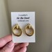 18k Gold Plated Chunky Knot Earring, Bridesmaid Proposal Earring ...