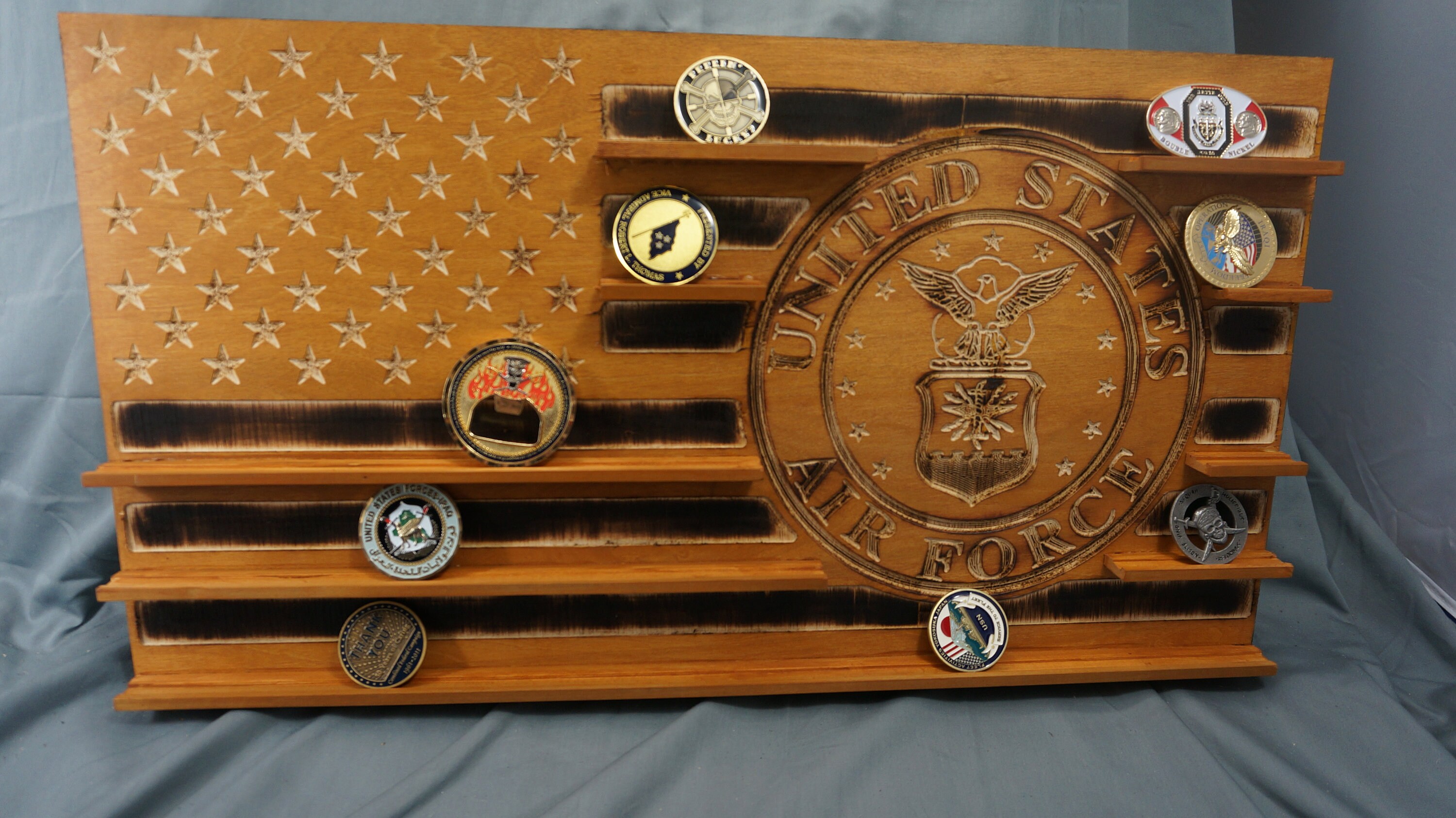 US Air Force Flag Coin Display - Etsy