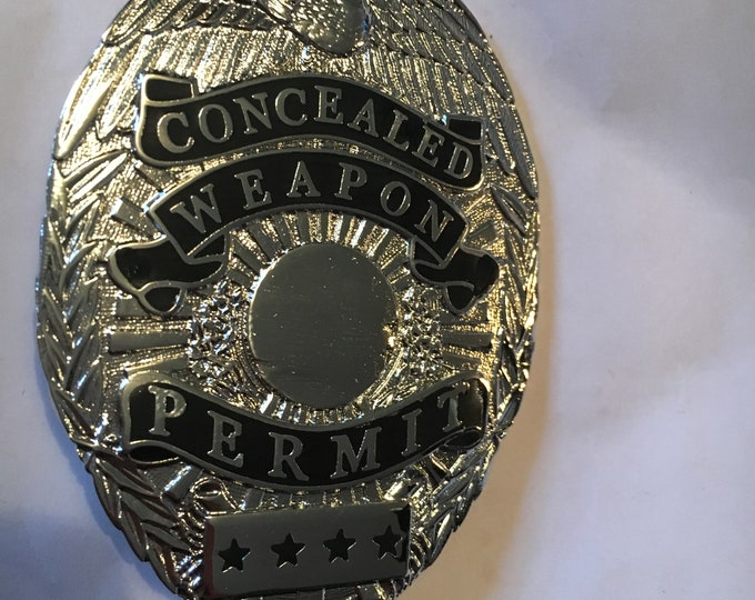 Concealed Weapon Permit ID Badge With Limited Choice of State Seal - Etsy