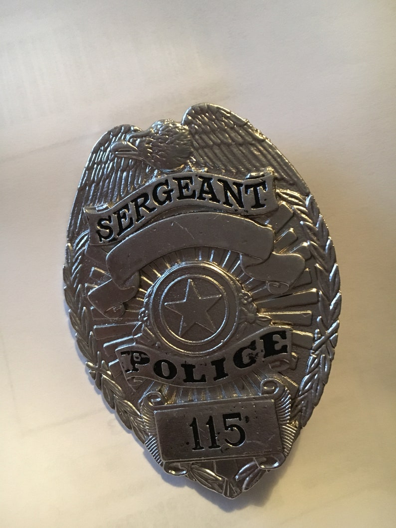 Novelty TJ Hooker Movie Prop Sergeant Police California badge | Etsy
