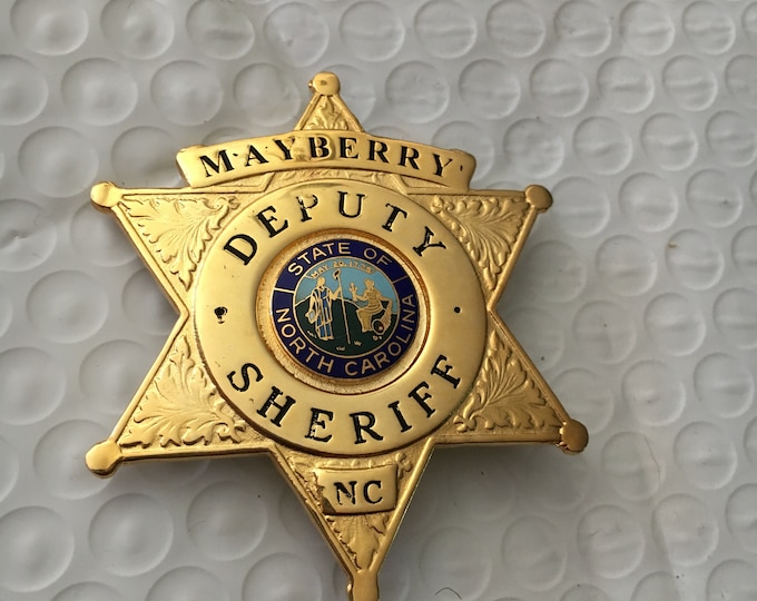 Barney Fife Mayberry Deputy Sheriff Badge Prop Andy Griffith Show Don ...