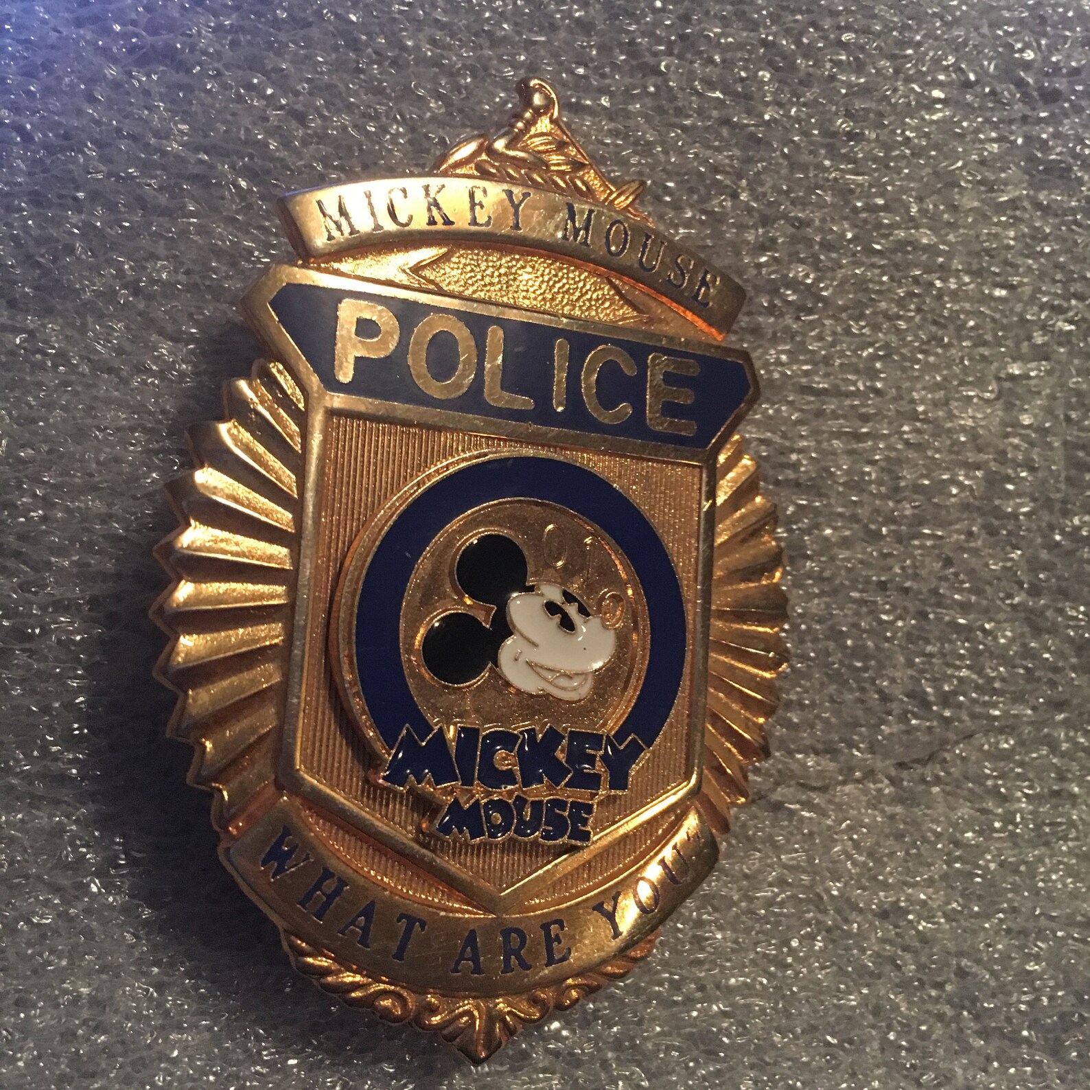 Mickey Mouse Police Officer Novelty Badge - Etsy