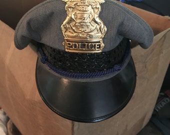 Vintage Police Hat - Etsy