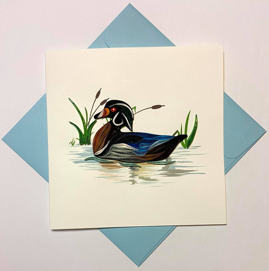 Duck - Quilling Card - Etsy