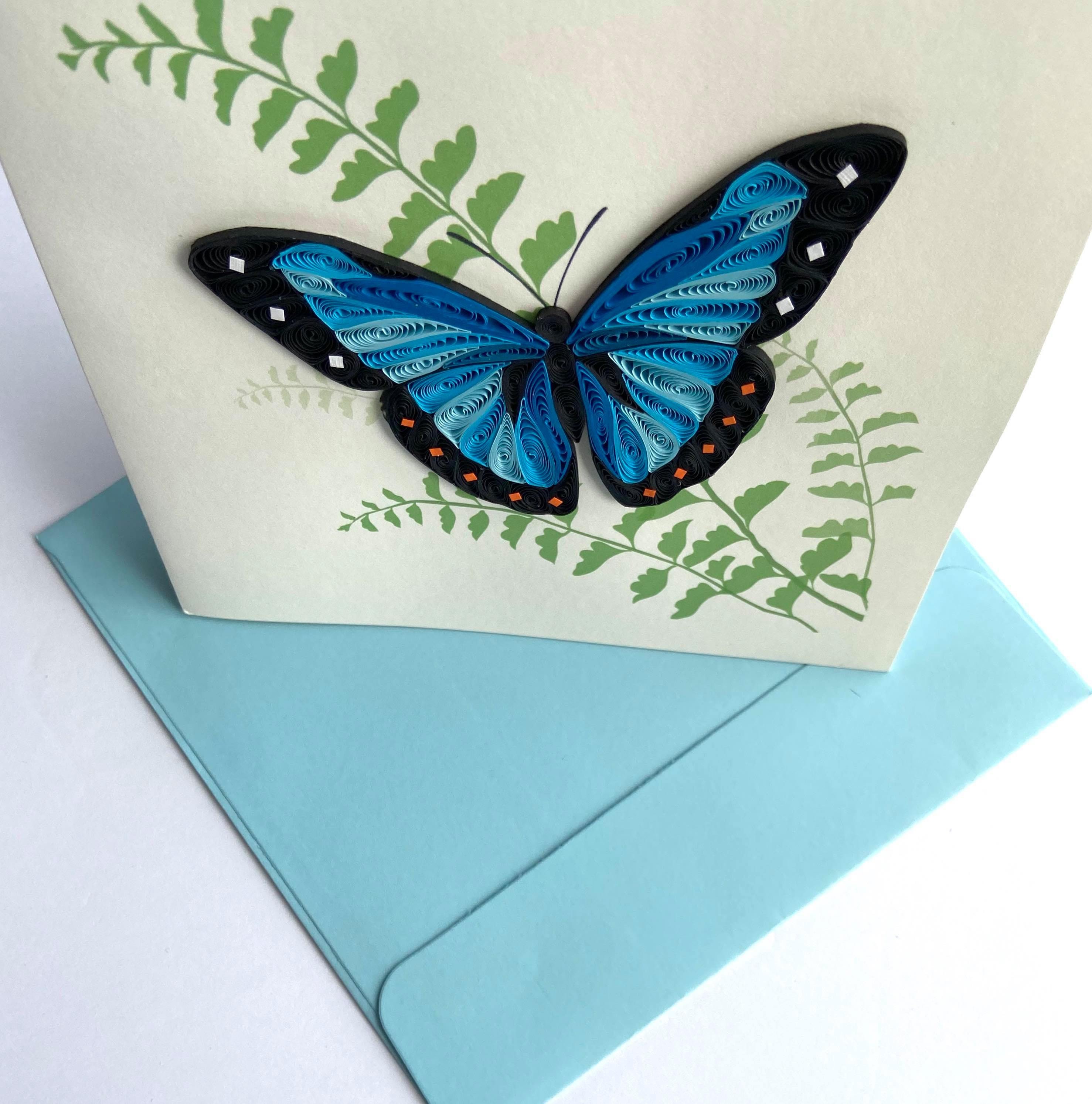 Butterfly Quilling Card Art Paper Greeting Card Quilling - Etsy