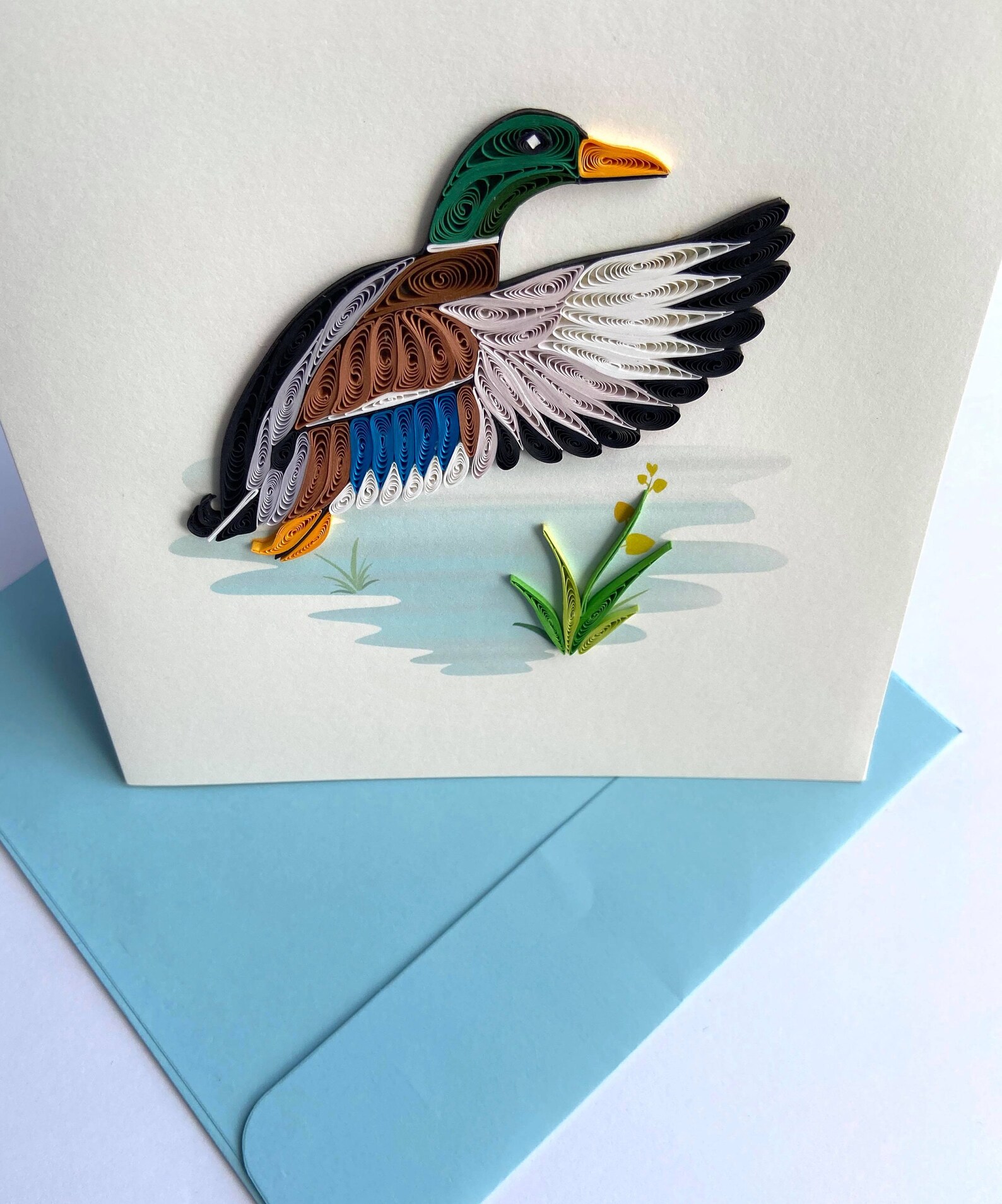 Duck - Quilling Card - Etsy