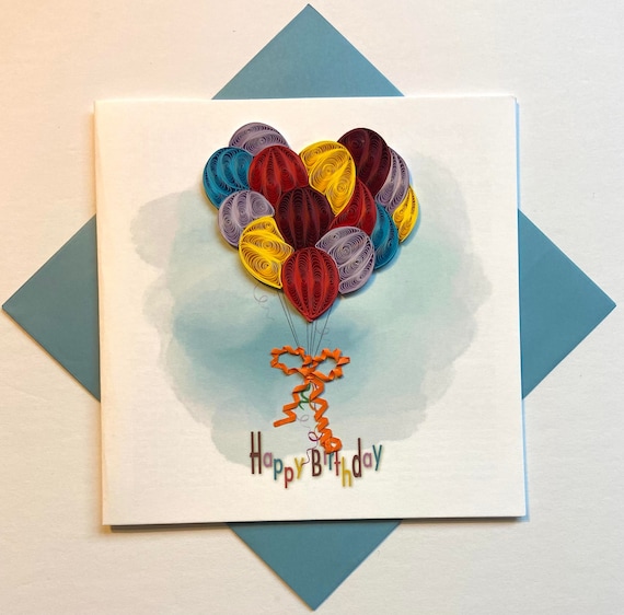 Happy Birthday Quilling Card - Etsy
