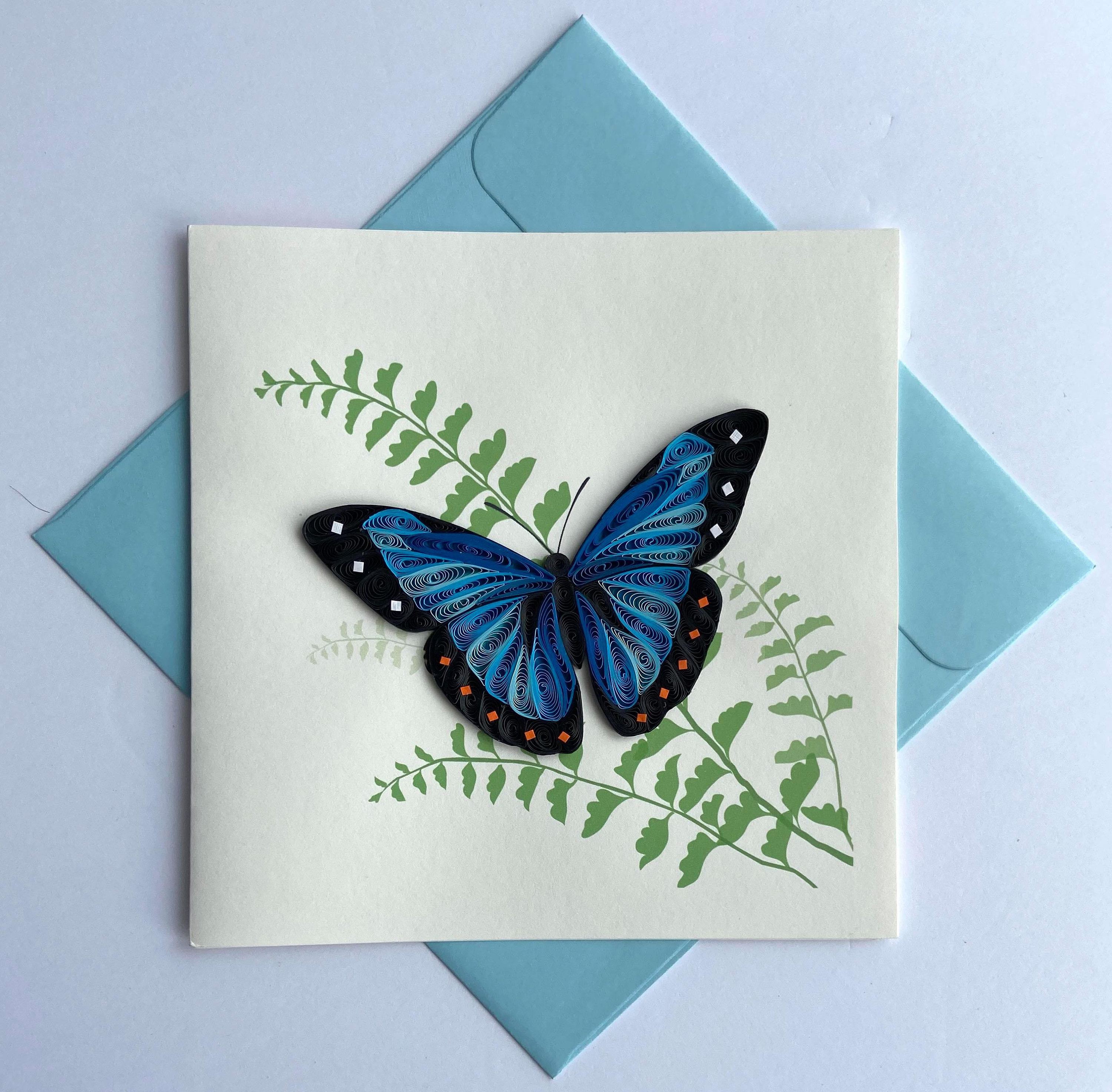 Butterfly Quilling Card Art Paper Greeting Card Quilling - Etsy