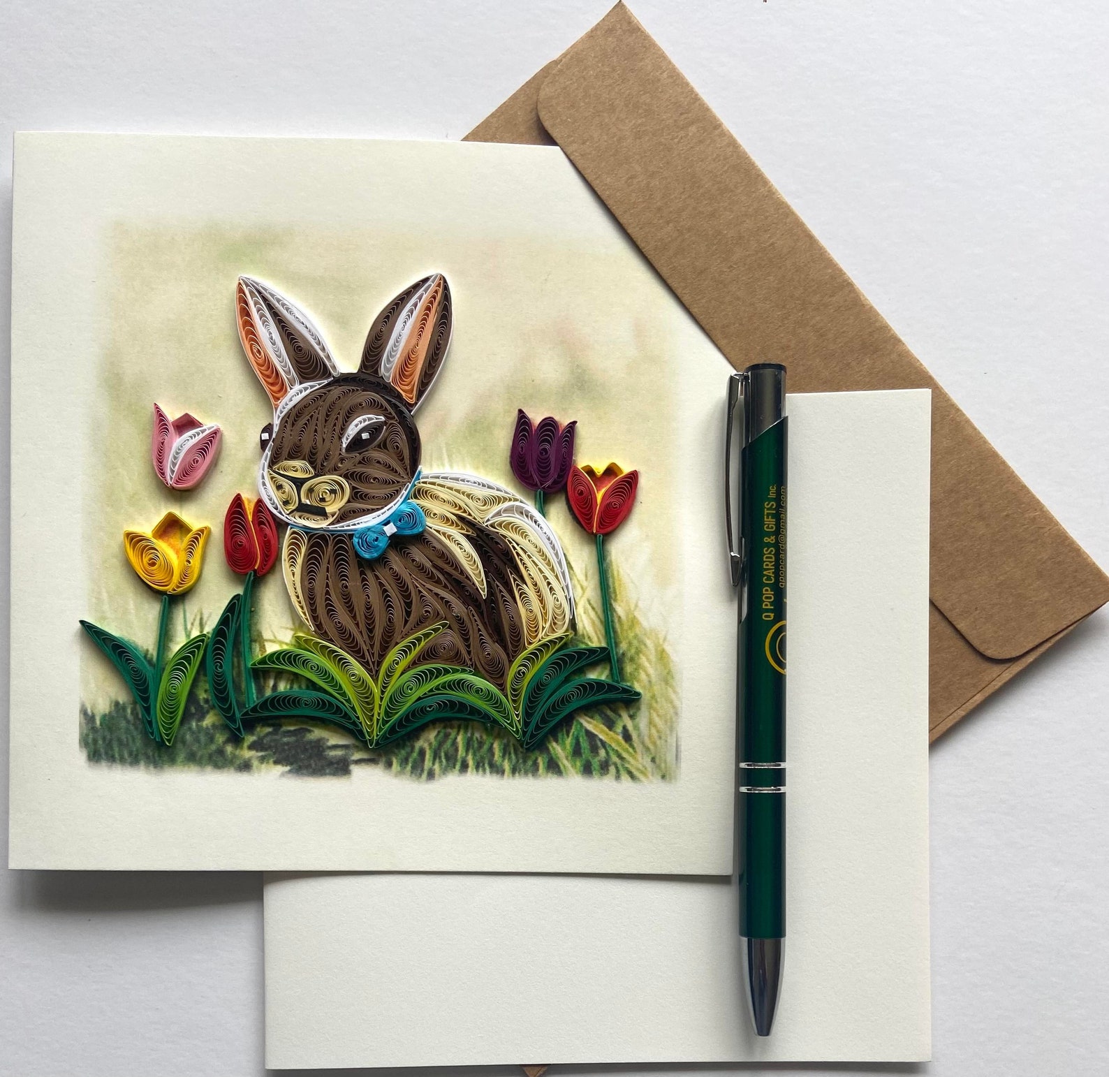 Rabbit Quilling Card Art Paper - Etsy