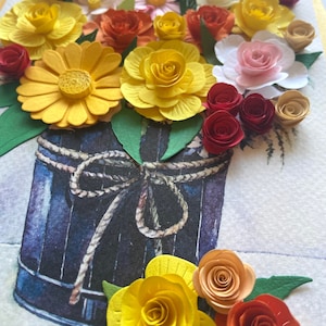 3D Flower- Handmade Card, Art Paper, Greeting Card - Etsy Australia