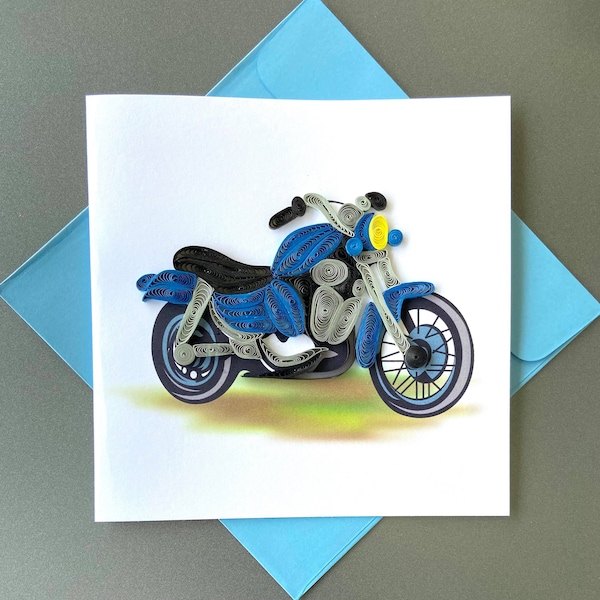 Motorcycle Birthday Card Printable - Etsy