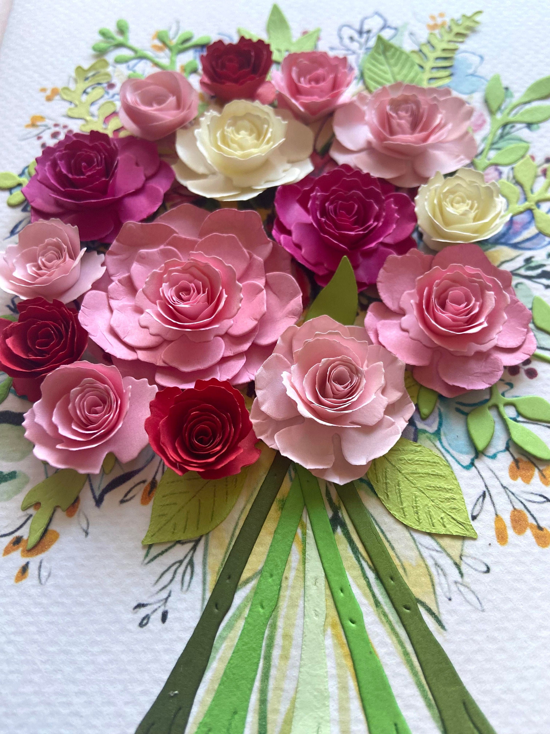 3D Flower- Handmade Card, Art Paper, Greeting Card - Etsy