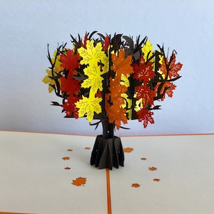 Fall Leaves - Pop up Card, Art Paper, Greeting Card, Quilling Card ...