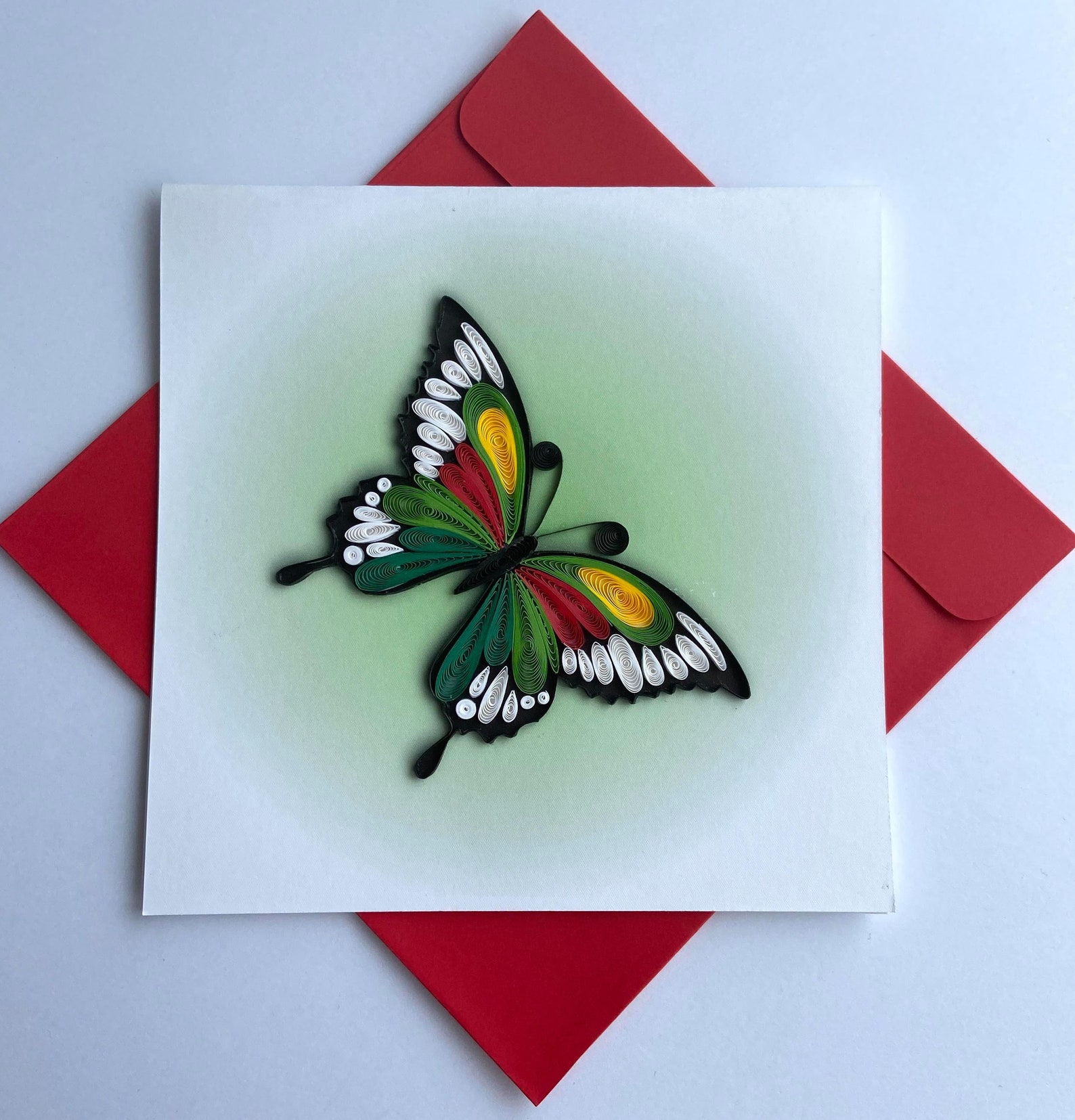 Butterfly Quilling Cards Art Paper Greeting Card Quilling | Etsy
