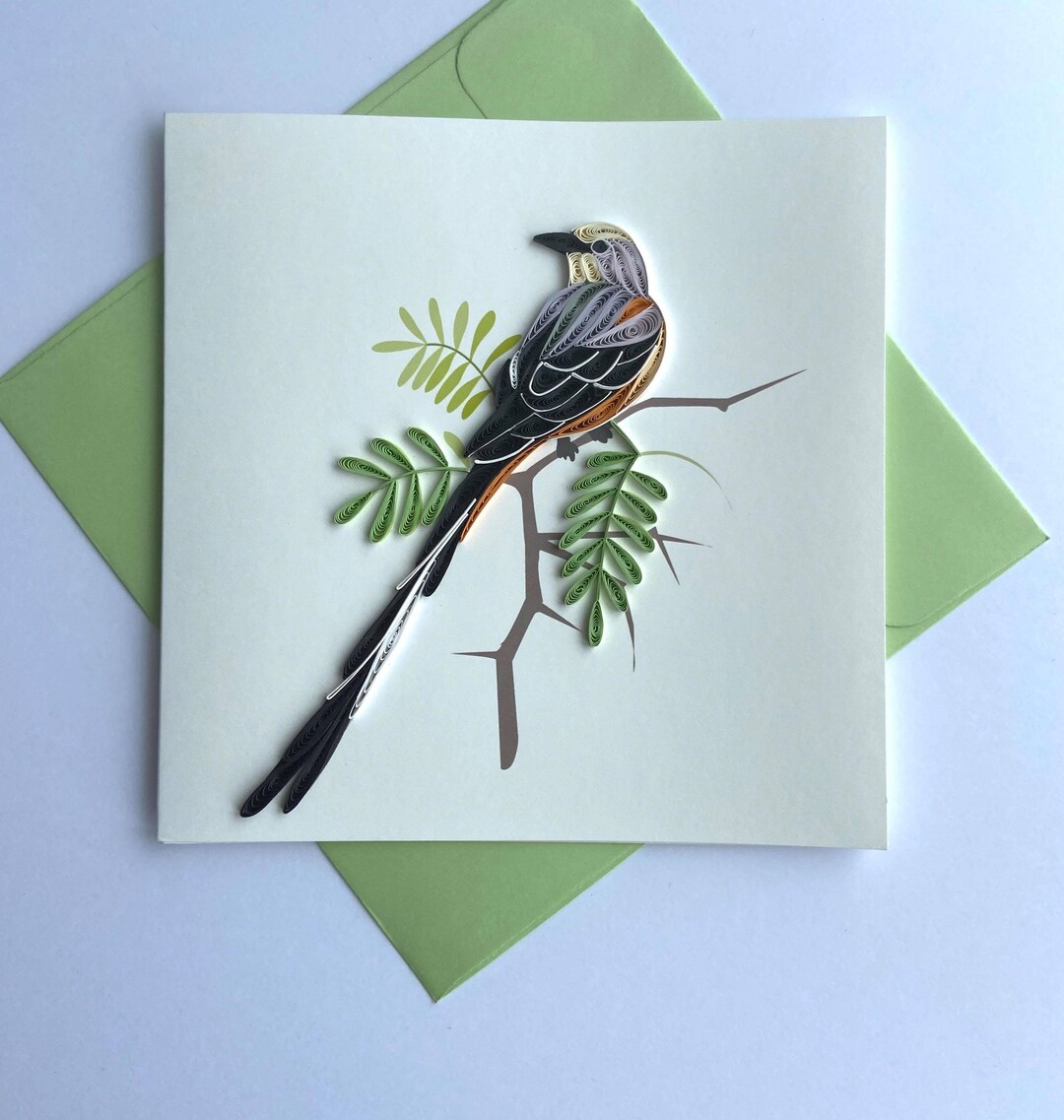Bird Quilling Card, Art Paper, Greeting Card, Quilling Card, Craft ...