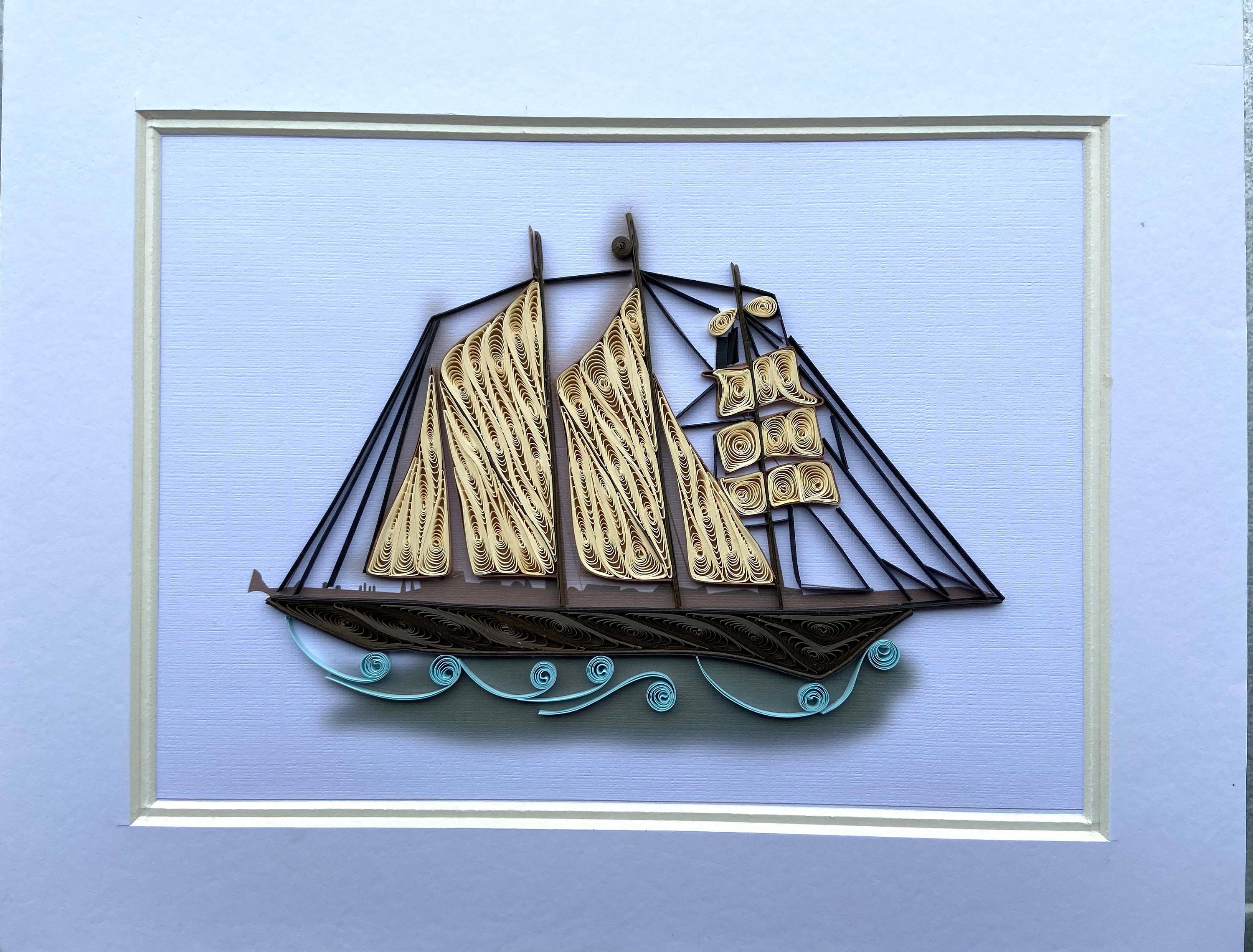 Boat Quilling Picture - Etsy