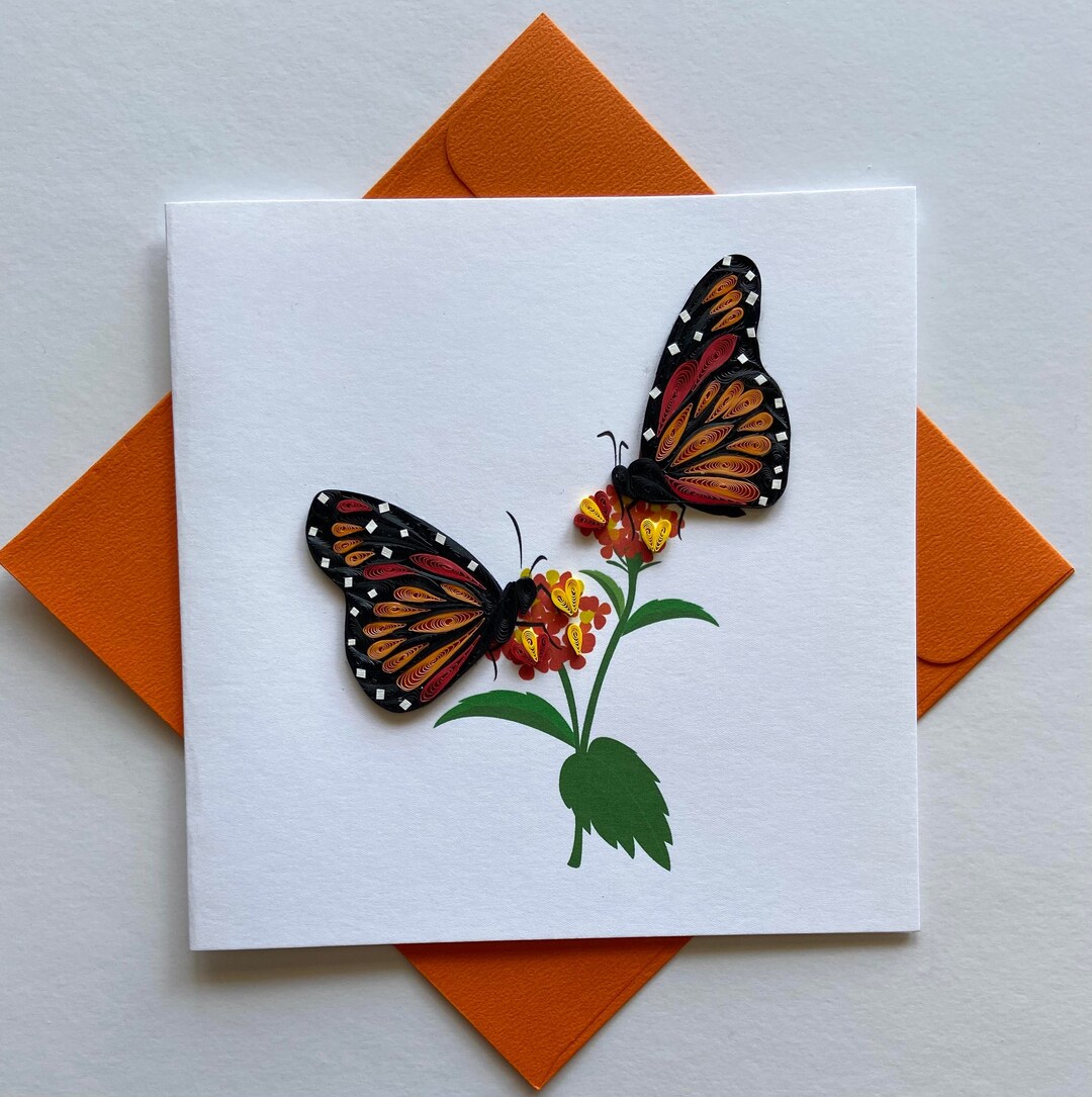 Butterflies- Quilling Card, Art Paper, Greeting Card, Quilling Card ...