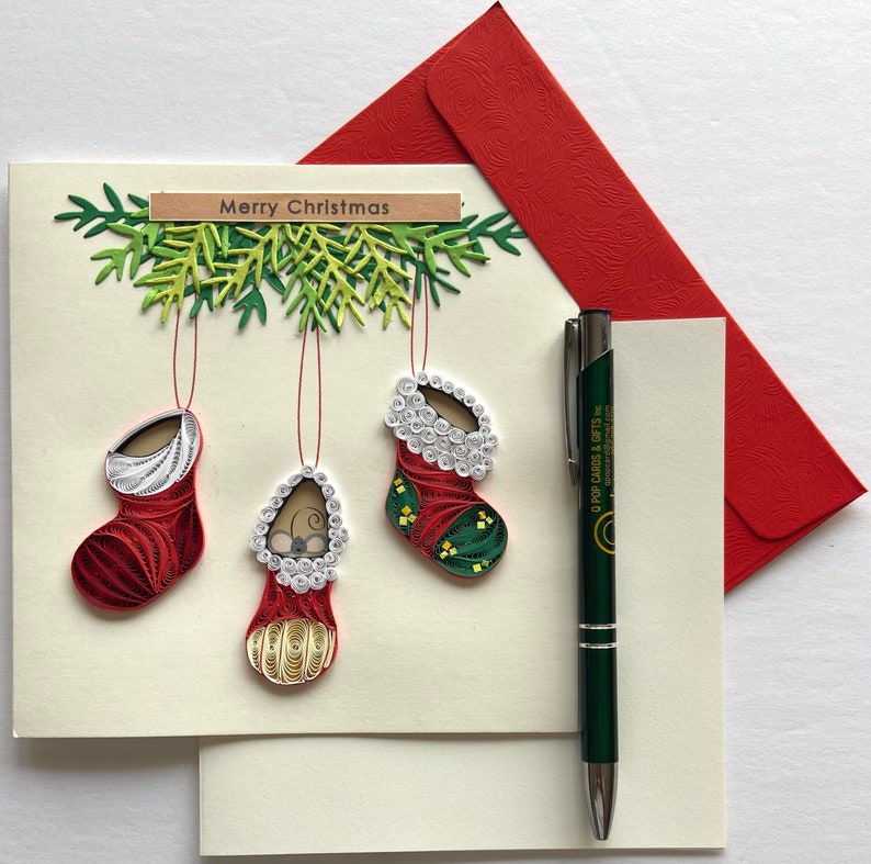 Christmas - Quilling Card, Art Paper, Greeting Card, Quilling Card ...