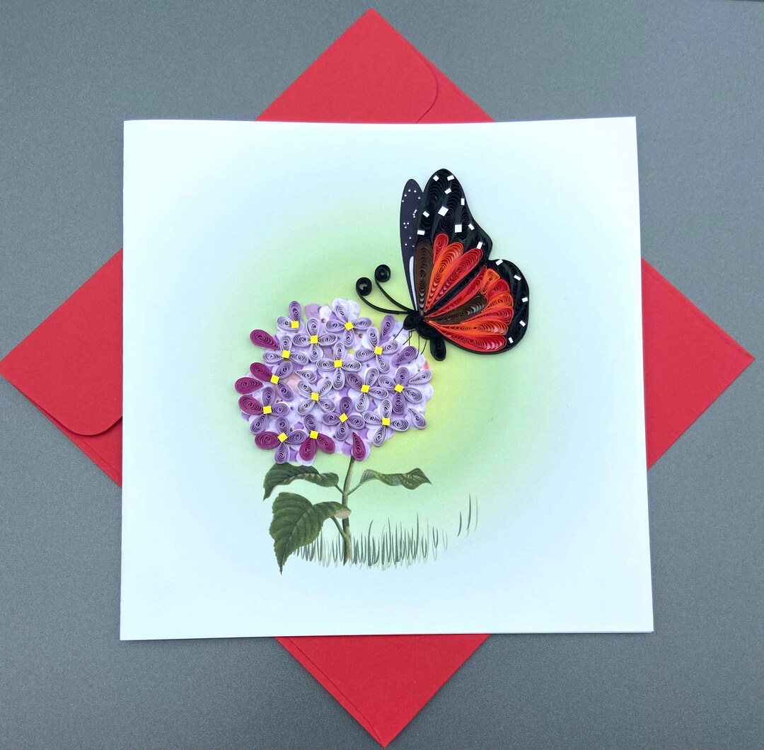 Butterfly - Quilling Card - Etsy