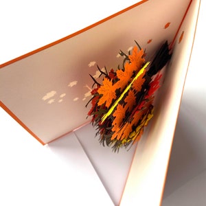 Fall Leaves - Pop up Card, Art Paper, Greeting Card, Quilling Card ...
