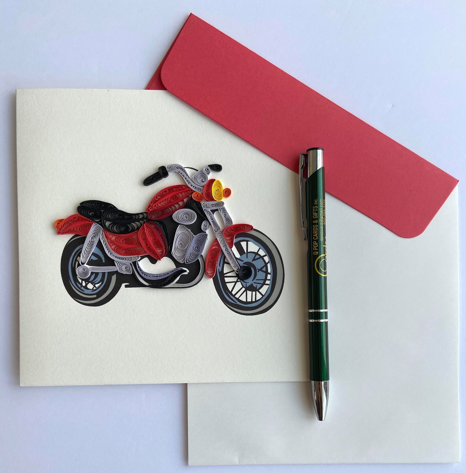 Motorcycle - Quilling Card - Etsy