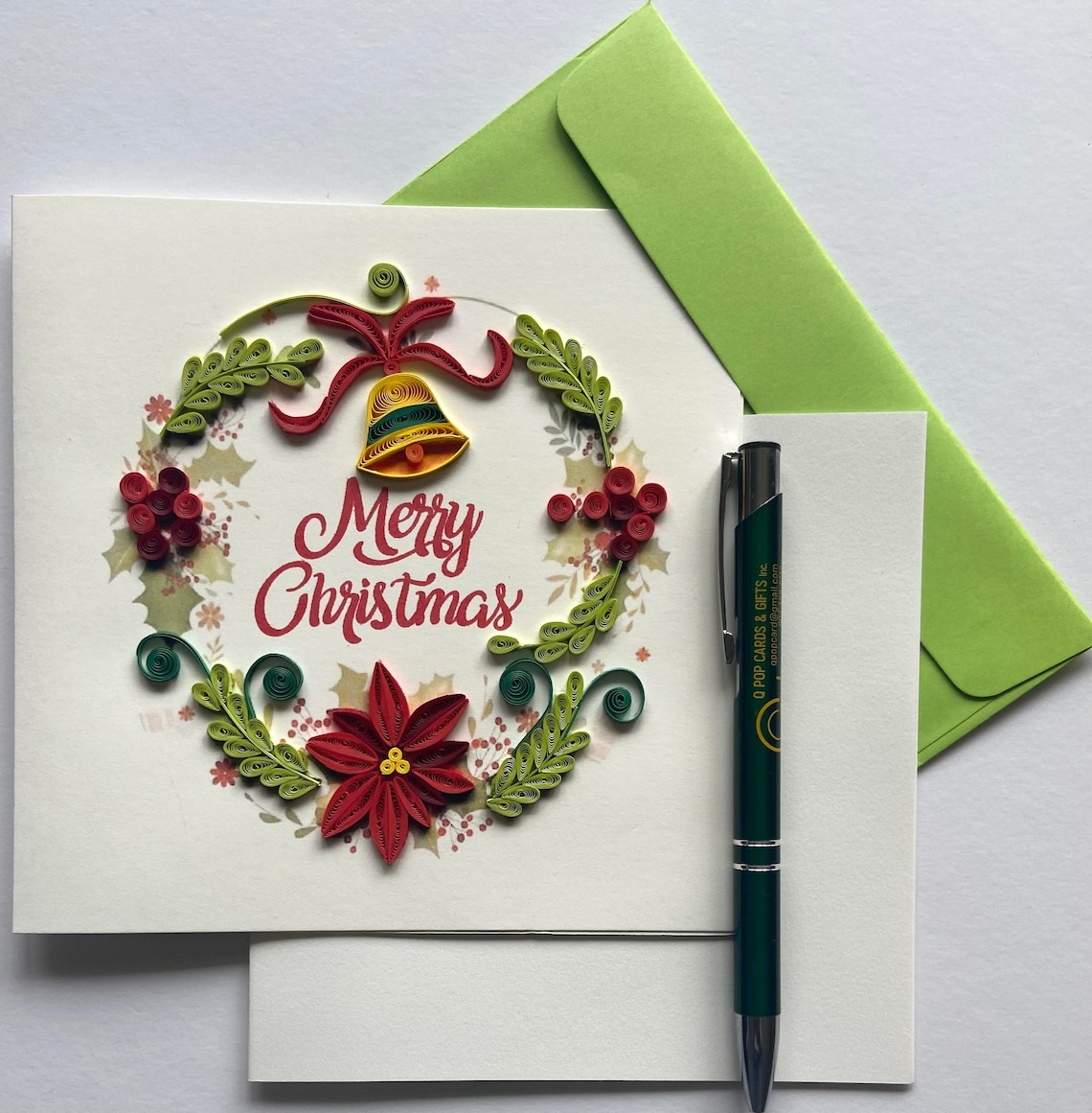 Christmas- Quilling Card, Art Paper, Greeting Card, Craft Cards ...