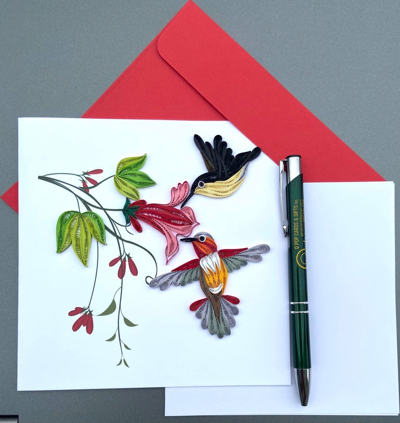 Humming Bird - Quilling Card - Etsy