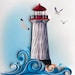 Lighthouse Quilling Card, Art Paper, Greeting Card, Quilling Card ...