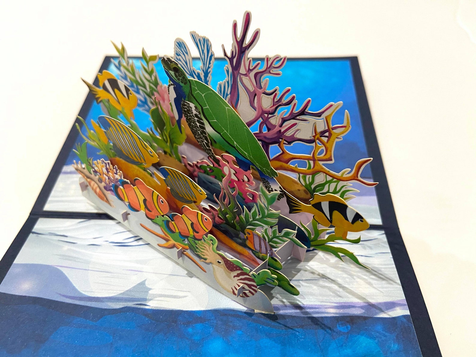 COMBINE Quilling & Pop up Card Turtle Card Art Paper | Etsy