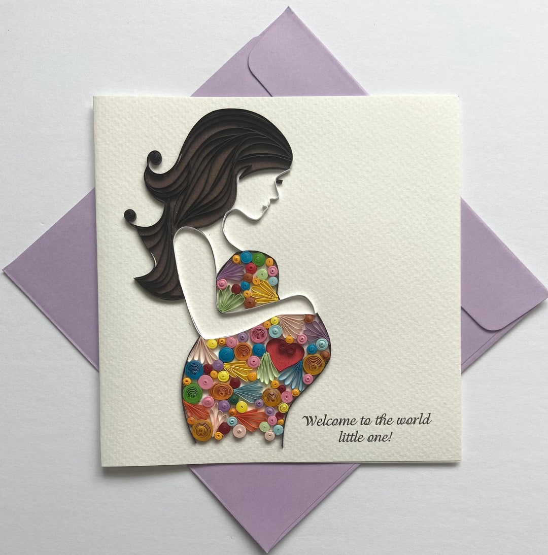 Mom & Baby - Quilling Card - Etsy