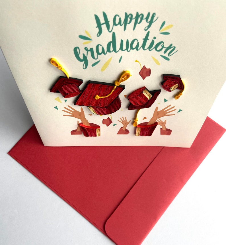 Graduation Quilling Card, Art Paper, Greeting Card, Quilling Card ...